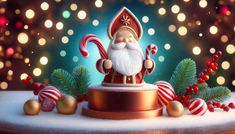 Saint Nicholas Poster Design Stock Illustration - Illustration of ...