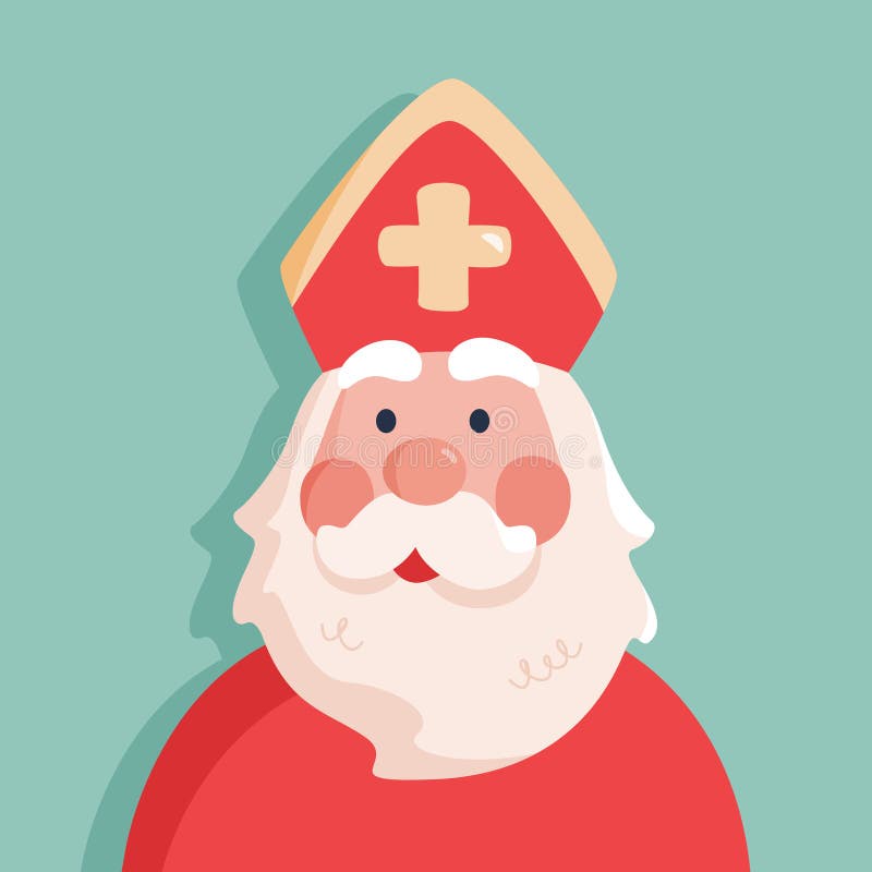 Saint Nicholas or Sinterklaas Vector Stock Vector - Illustration of ...