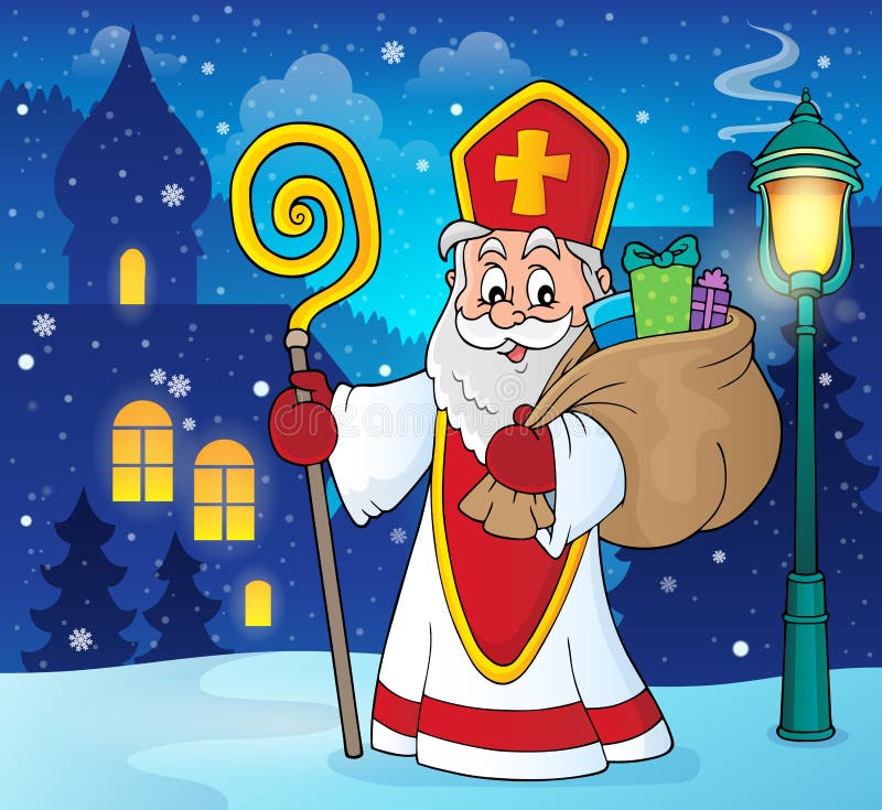 Saint Nicholas Topic Image 5 Stock Vector - Illustration of gifts ...