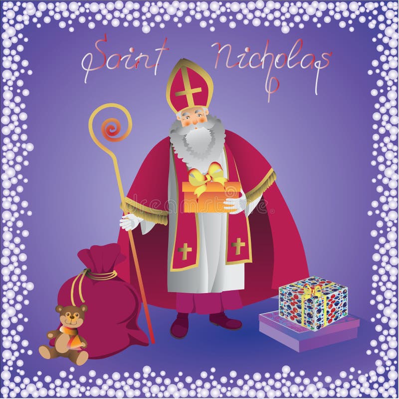 Saint Nicholas. Vector Image Stock Vector - Illustration of clothes ...