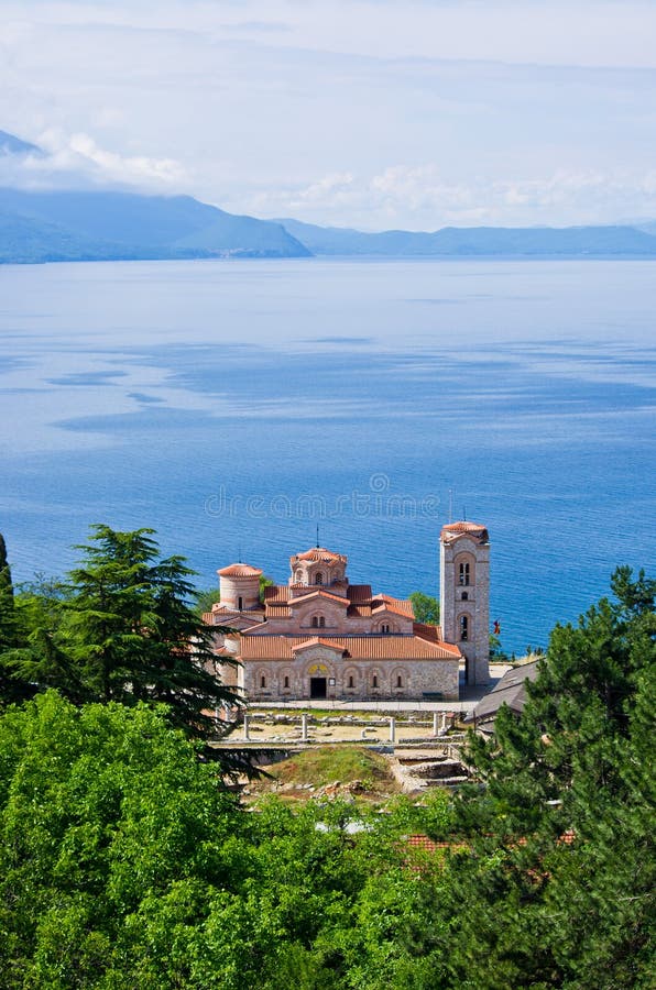 Saint Panteleimon Monastery in Ohrid, Macedonia Stock Image - Image of ...