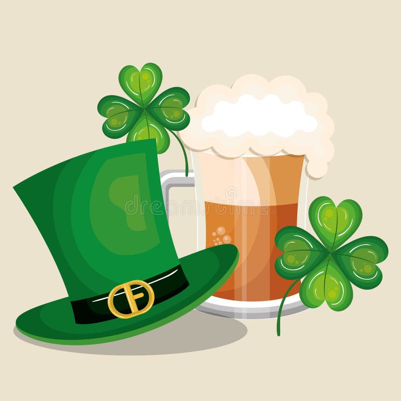 Saint Patrick Day Set Icons Stock Illustration - Illustration of cool ...