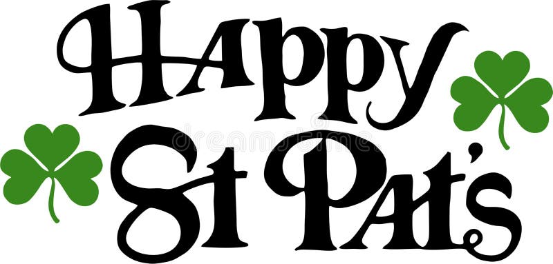 Saint Patrick Design Happy St Pat Stock Vector - Illustration of design ...