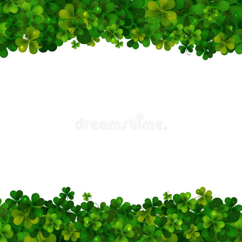 Shamrock Made of Small Shamrocks Stock Vector - Illustration of garnet ...