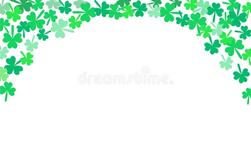 Saint Patricks Day Falling Shamrocks Vector Background Stock Vector ...
