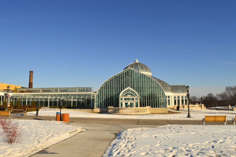 SAINT PAUL, MINNESOTA- DECEMBER 2017- Como Zoo and Conservatory during ...