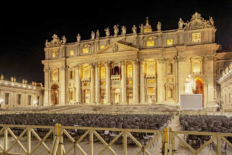Saint Peter Basilica Building in Vatican Rome Editorial Photography ...