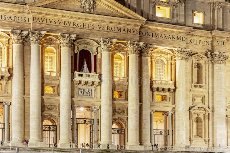 Saint Peter Basilica Building in Vatican Rome Editorial Image - Image ...