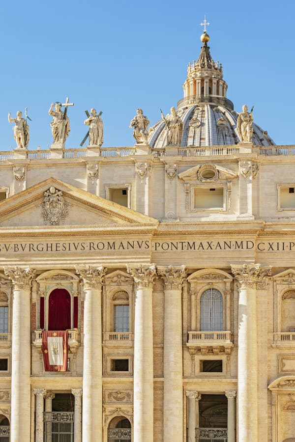 Saint Peter Basilica in Vatican Rome Editorial Photo - Image of night ...