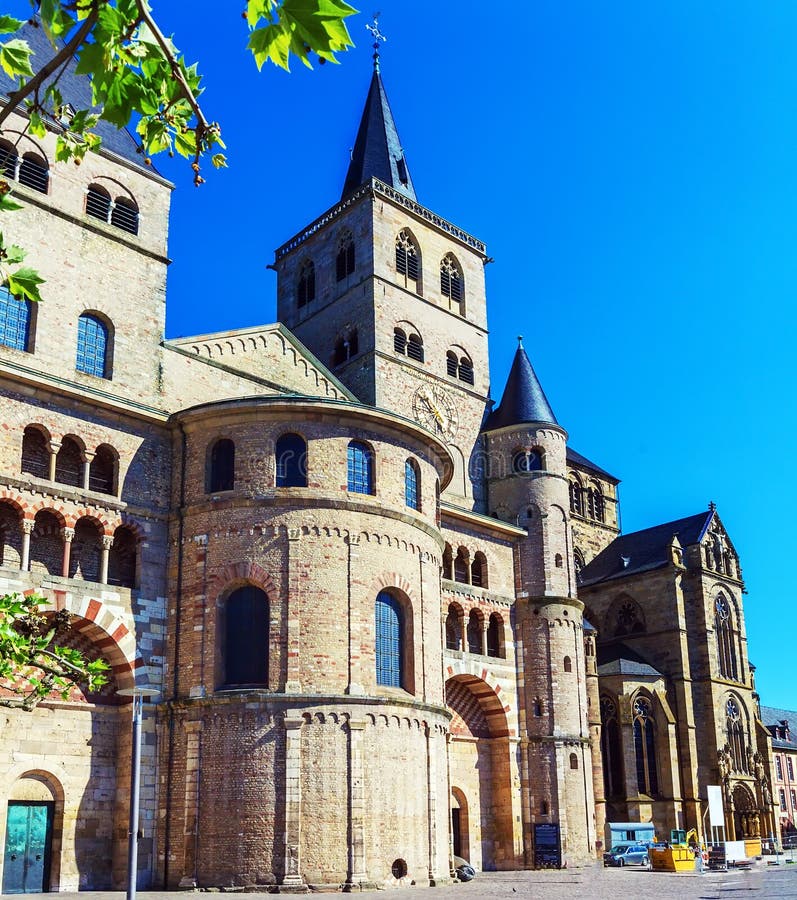 Saint Peter Roman Cathedral, Trier Stock Photo - Image of catholic ...