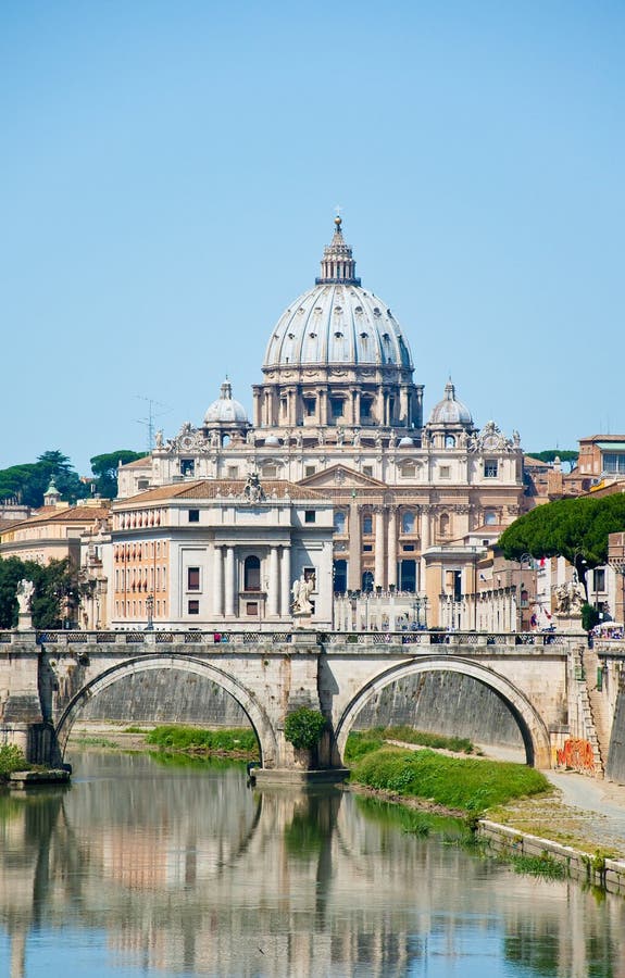 Saint Peter S Basilica. Rome Italy. Editorial Stock Image - Image of ...
