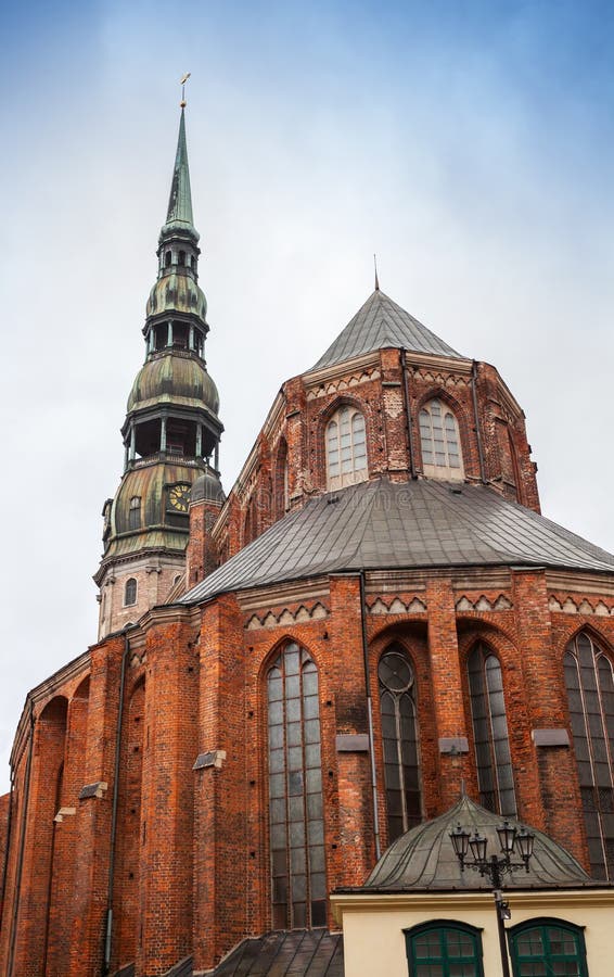 Saint Peter S Church in Riga Historical Center Stock Photo - Image of ...