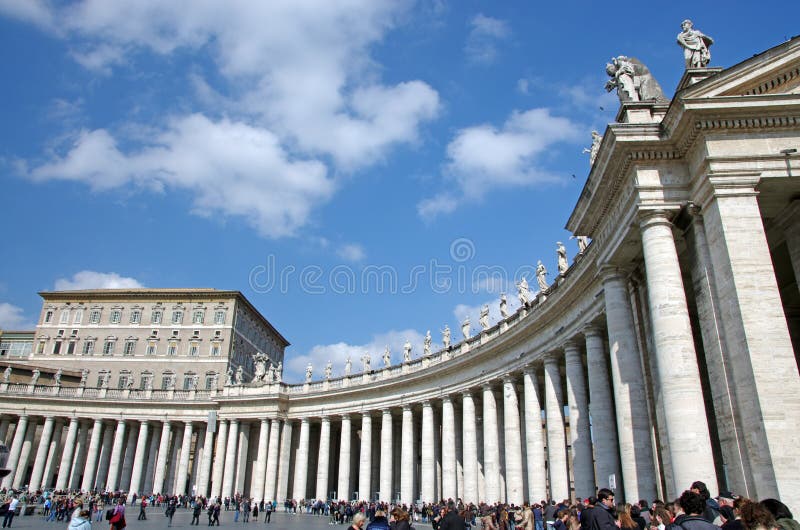 Saint Peter S Square Collonade Editorial Photography - Image of front ...
