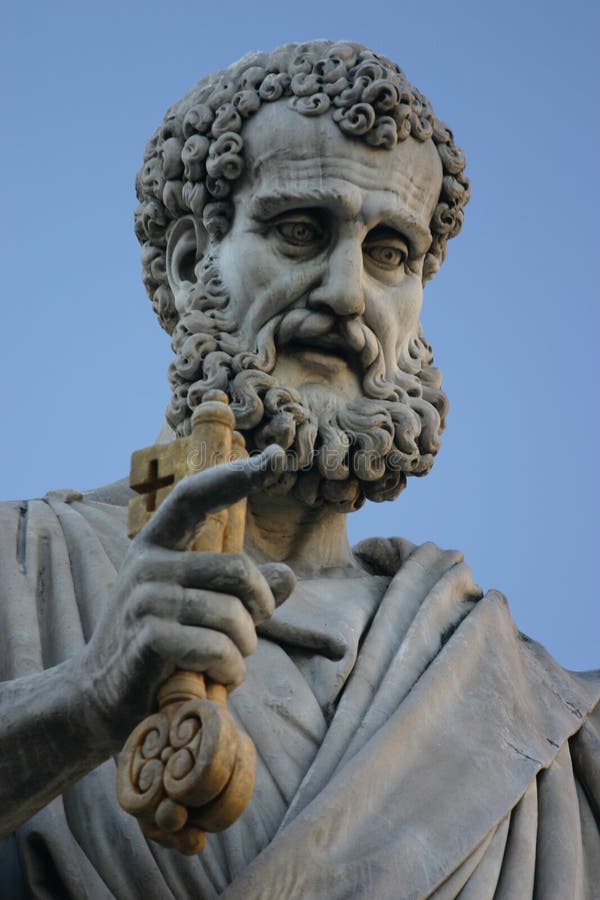 Saint Peter sculpture stock image. Image of roma, simon - 417053