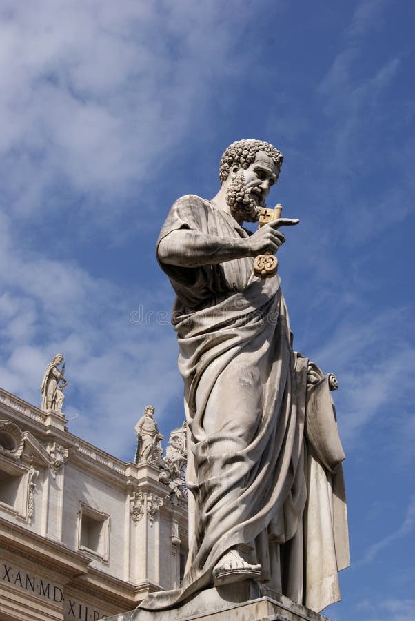 Saint Peter statue stock image. Image of rome, statue - 17182893