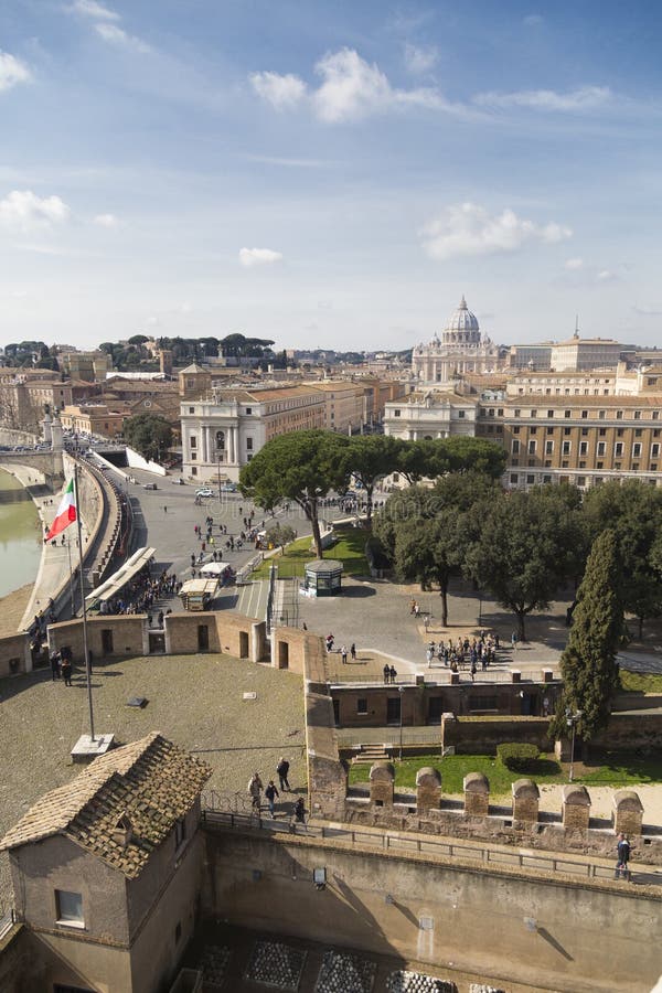 Vatican Landscape Panorama Stock Photo Stock Photo - Image of peter ...