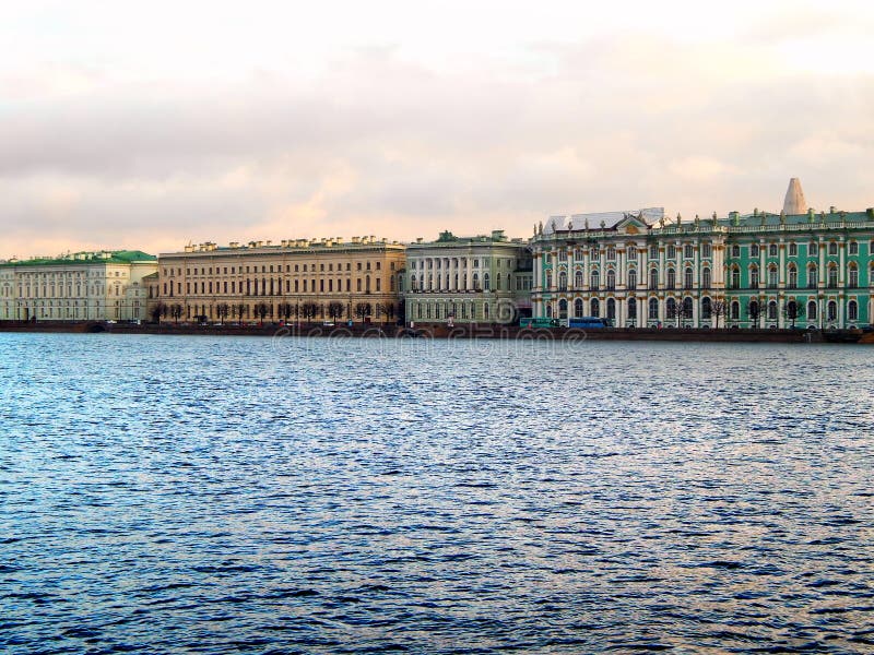 Saint Petersburg from Neva River. Russia Stock Image - Image of peter ...
