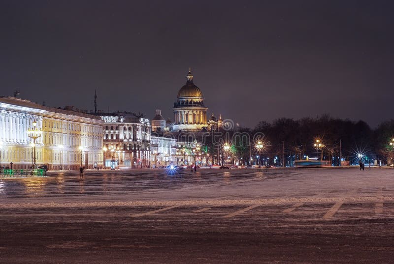 Saint Petersburg night stock image. Image of city, north - 59604125