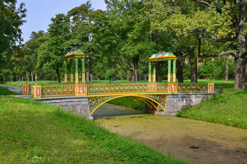 Saint Petersburg, Pushkin, Alexander Park Stock Photo - Image of ...