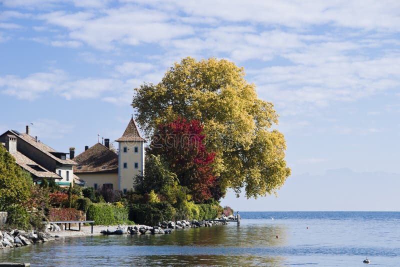Saint-prex image stock. Image du ville, indicateur, horizontal - 21975459
