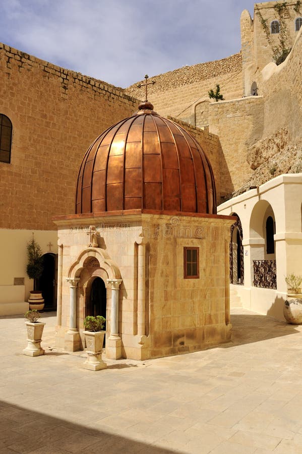 Saint Sabbas shrine. stock image. Image of dome, vertical - 31687697