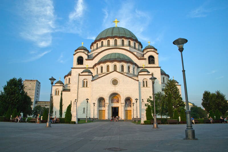 Saint Sava stock image. Image of church, water, stone - 25999357