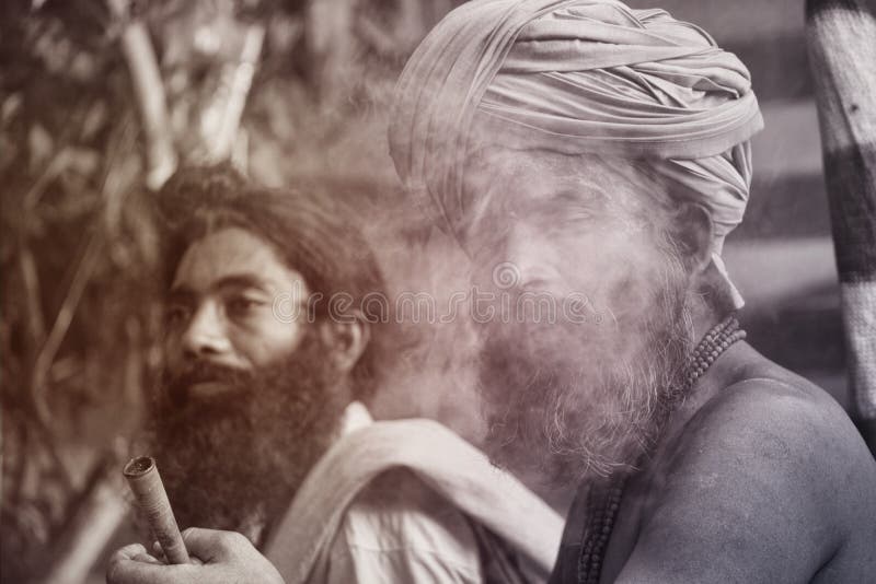 Saint Smoking Pot stock photo. Image of beard, smoking - 72063472