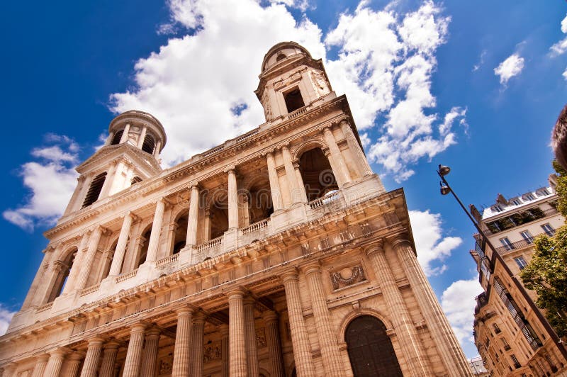 Saint Sulpice church stock photo. Image of seait, building - 45077170