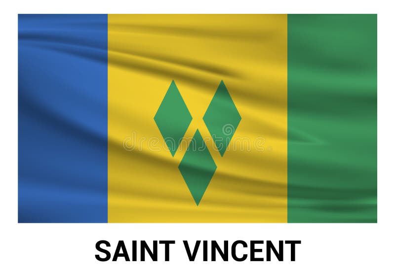 Flag Of St. Vincent And The Grenadines Stock Illustration ...