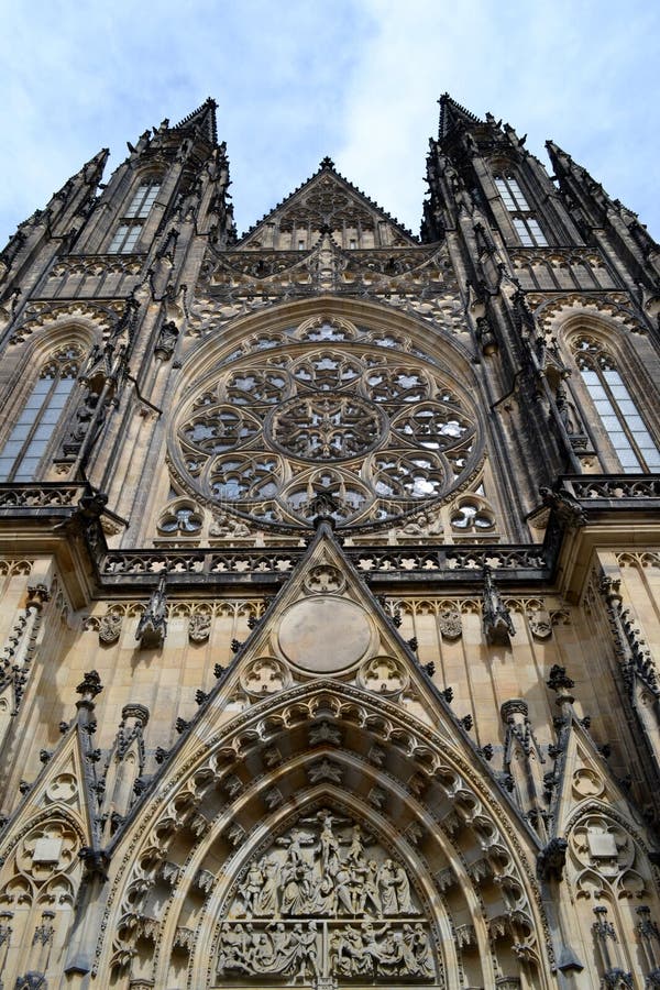 Saint Vitus Cathedral stock photo. Image of detail, prague - 31360726