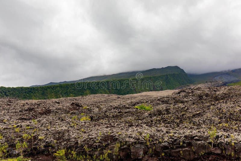 Sainte-Rose, Reunion Island - Le Grand Brule Big Burnt Lava Flow Stock ... Sainte-Rose, Reunion Island - Le Grand Brule Big Burnt Lava Flow Stock ...