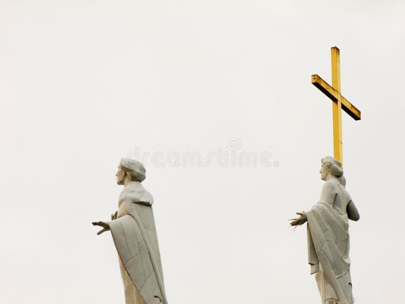 Saints looking to Sky stock photo. Image of waiting, sculpture - 80965876
