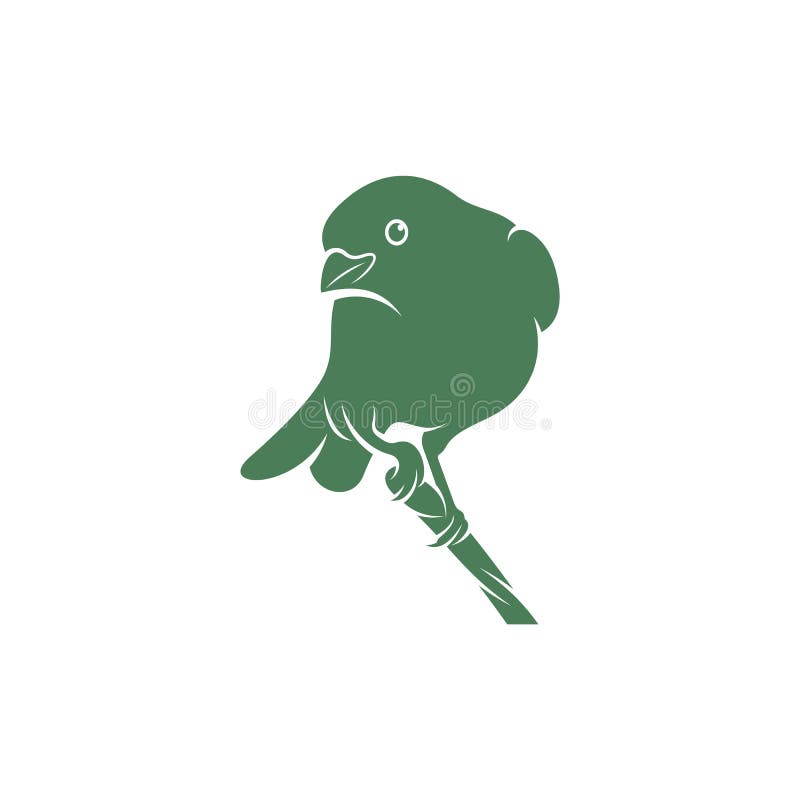 Saira Amarela Bird Vector Illustration. Saira Amarela Bird Logo Design ...