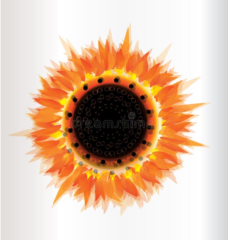 Icône De Tournesol De Style Plat Illustration de Vecteur - Illustration ...