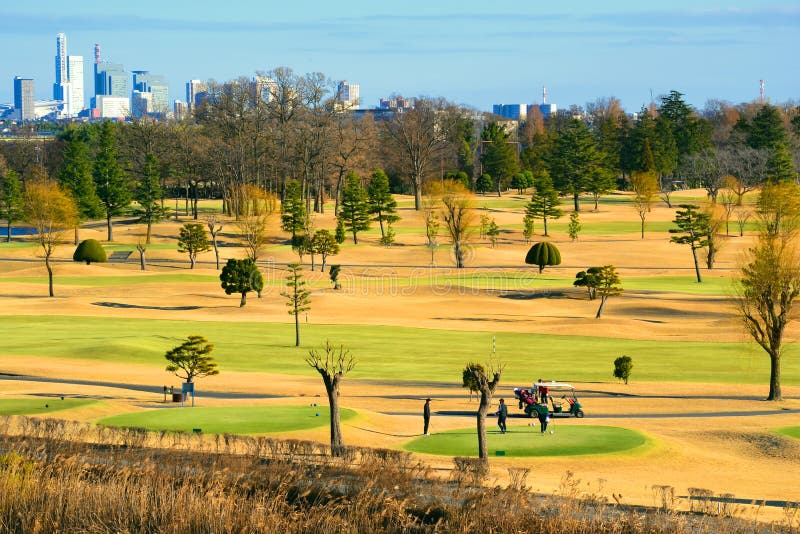 Saitama Golf Course Near Tokyo Stock Photo - Image of green, foreground ...