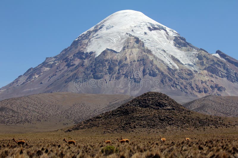 Sajama volcano stock image. Image of south, crevasse - 17096263