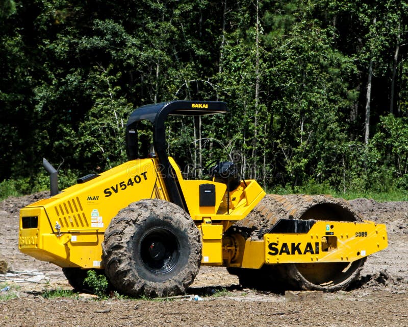 Sakai SV540T, Asphalt Roller Foto editorial - Imagen de campo ...