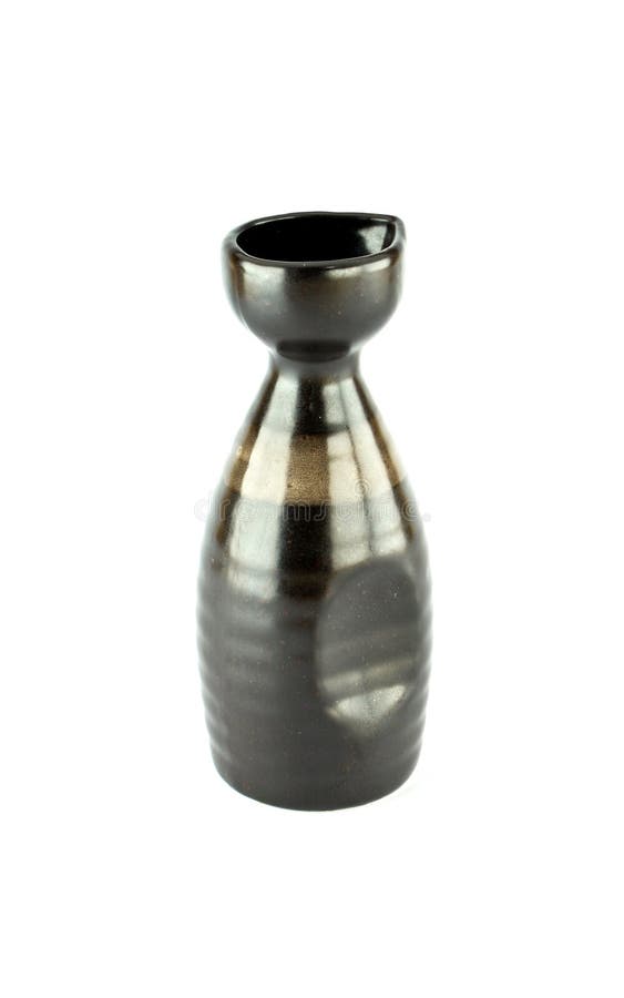 Sake bottle stock image. Image of drinks, isolated, handmade - 48758491