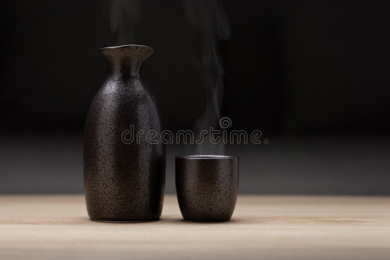 Sake a Traditional Ceramic Drinking Set Stock Photo - Image of ...