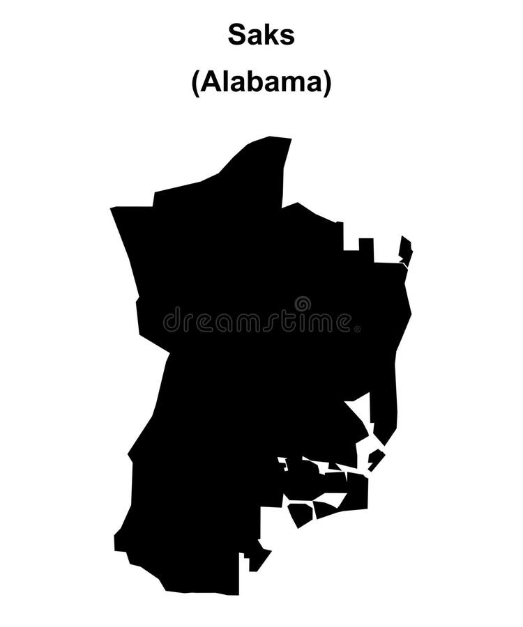 Saks outline map stock vector. Illustration of isolated - 357148857