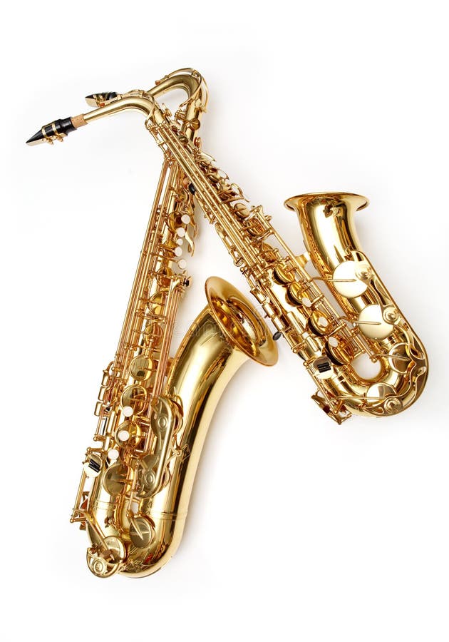 Saksofon zdjęcie stock. Obraz złożonej z metalowy, stroikowe - 886520