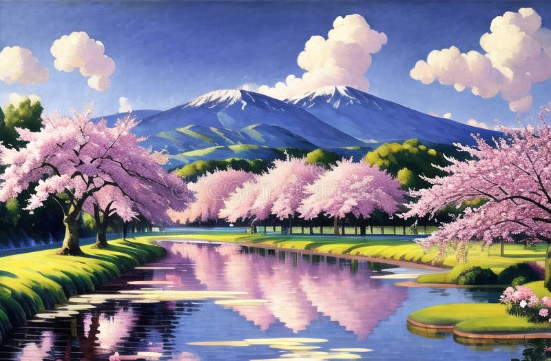 Pink Cherry Tree Blossom Flowers Blooming in Spring, Sakura, Easter ...