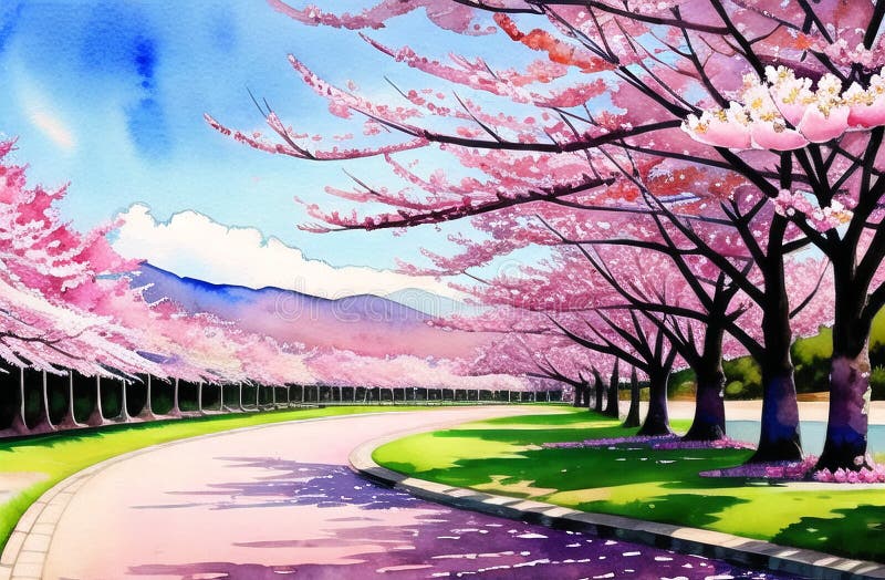 Pink Cherry Tree Blossom Flowers Blooming in Spring, Sakura, Easter ...