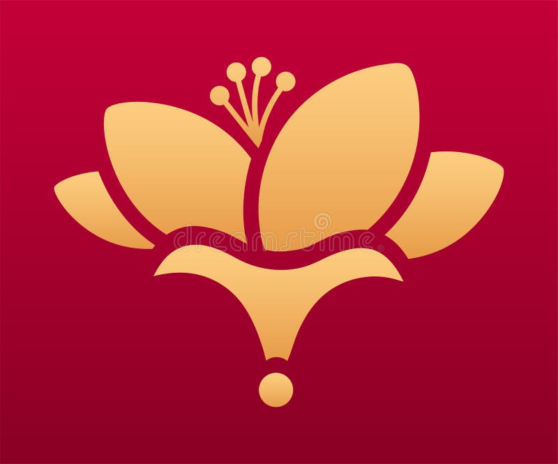 Sakura Flower Decorative Element. Chinese Traditional Floral Decorative ...