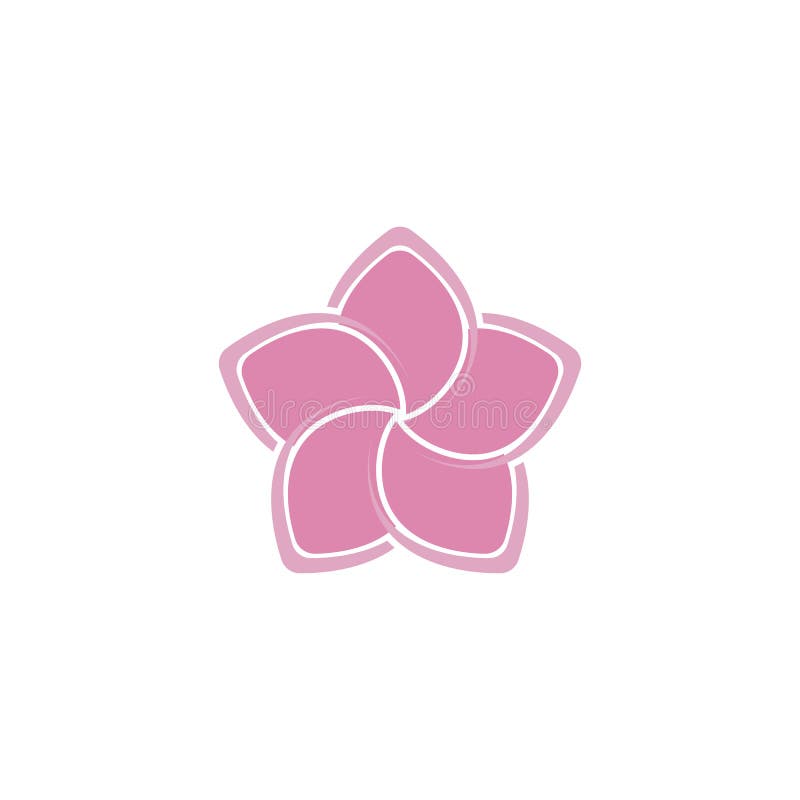 Sakura Flower Icon Logo Vector Stock Vector - Illustration of japanese ...