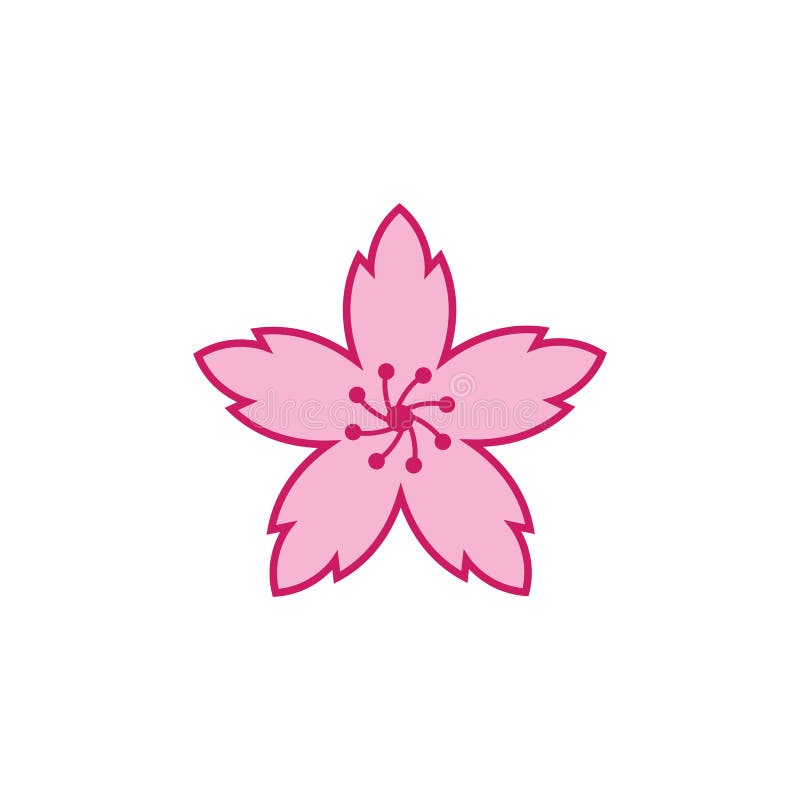 Sakura Flower Vector Illustration Design Stock Vector - Illustration of ...