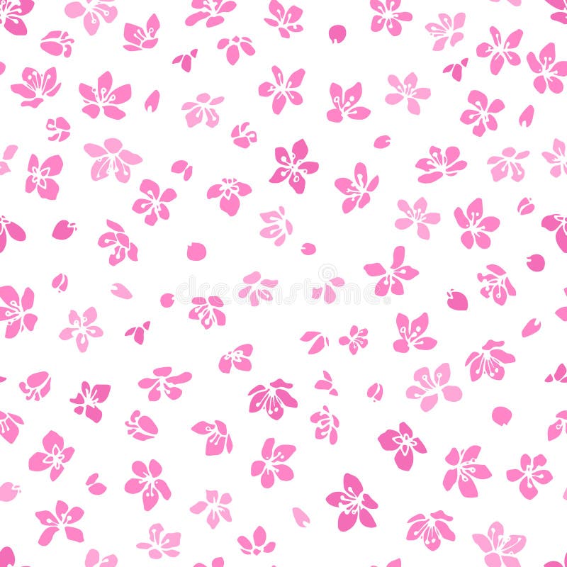 Sakura flowers pattern stock vector. Illustration of decoration - 88621670