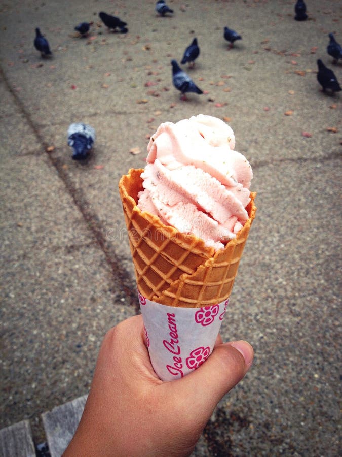 Sakura icecream stock image. Image of osaka, softcream - 43051647