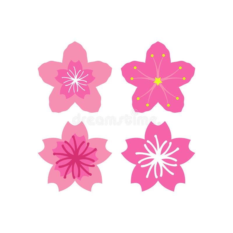 Sakura Icon Design Template Vector Isolated Illustration Stock Vector ...