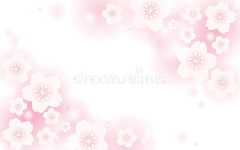 Sakura Japanese Style Background Illustration Stock Vector ...